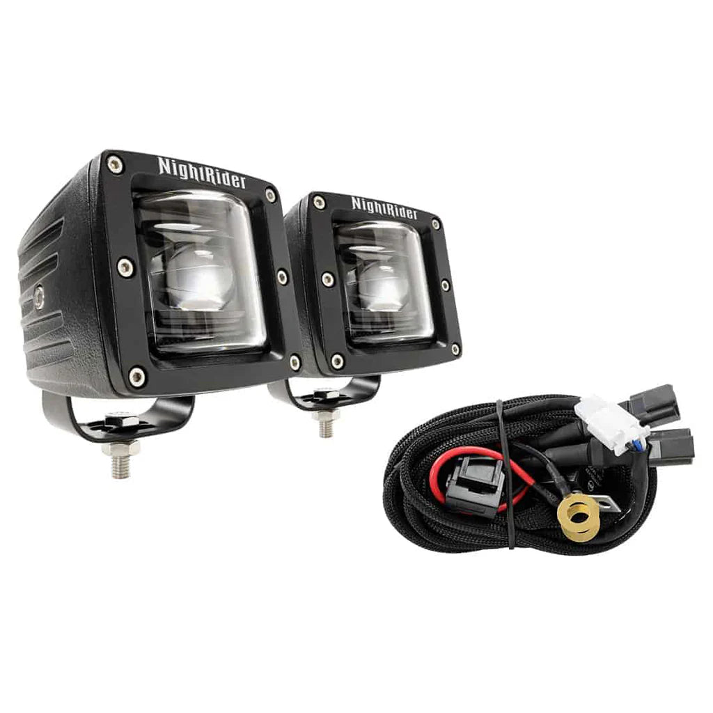Yellow Fog Beam 3" Cube SAE/DOT LED Fog Light Kit - NSF01Y – Northern ...