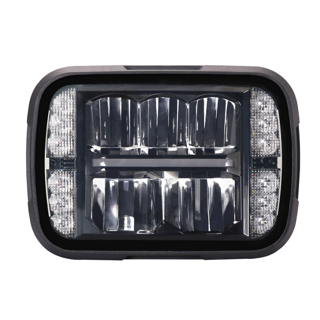 Heated 5x7 SAE/DOT Heated High/Low Beam Replacement Headlight - NRH57H ...