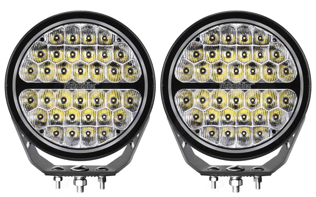 9” Round Jet Black Series Driving Lights (Pair) - Edgeless Pro 9R - N9 ...